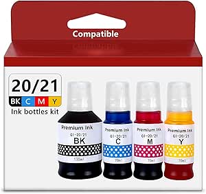 Amazon.com: GI21 Ink Bottles Compatible with Canon 21 GI-21 Ink Refill ...