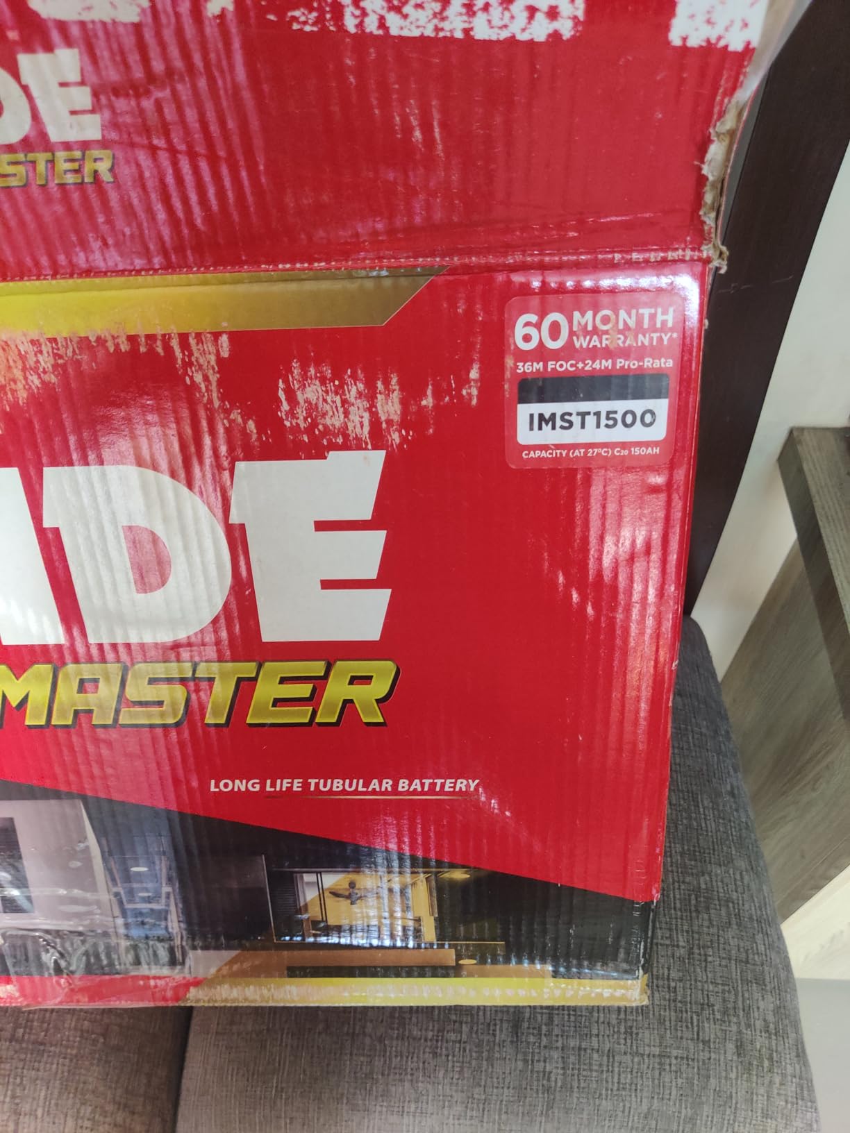 EXIDE INVAMASTER IMTT1500, 12V 150Ah Tall Tubular Inverter Battery for ...