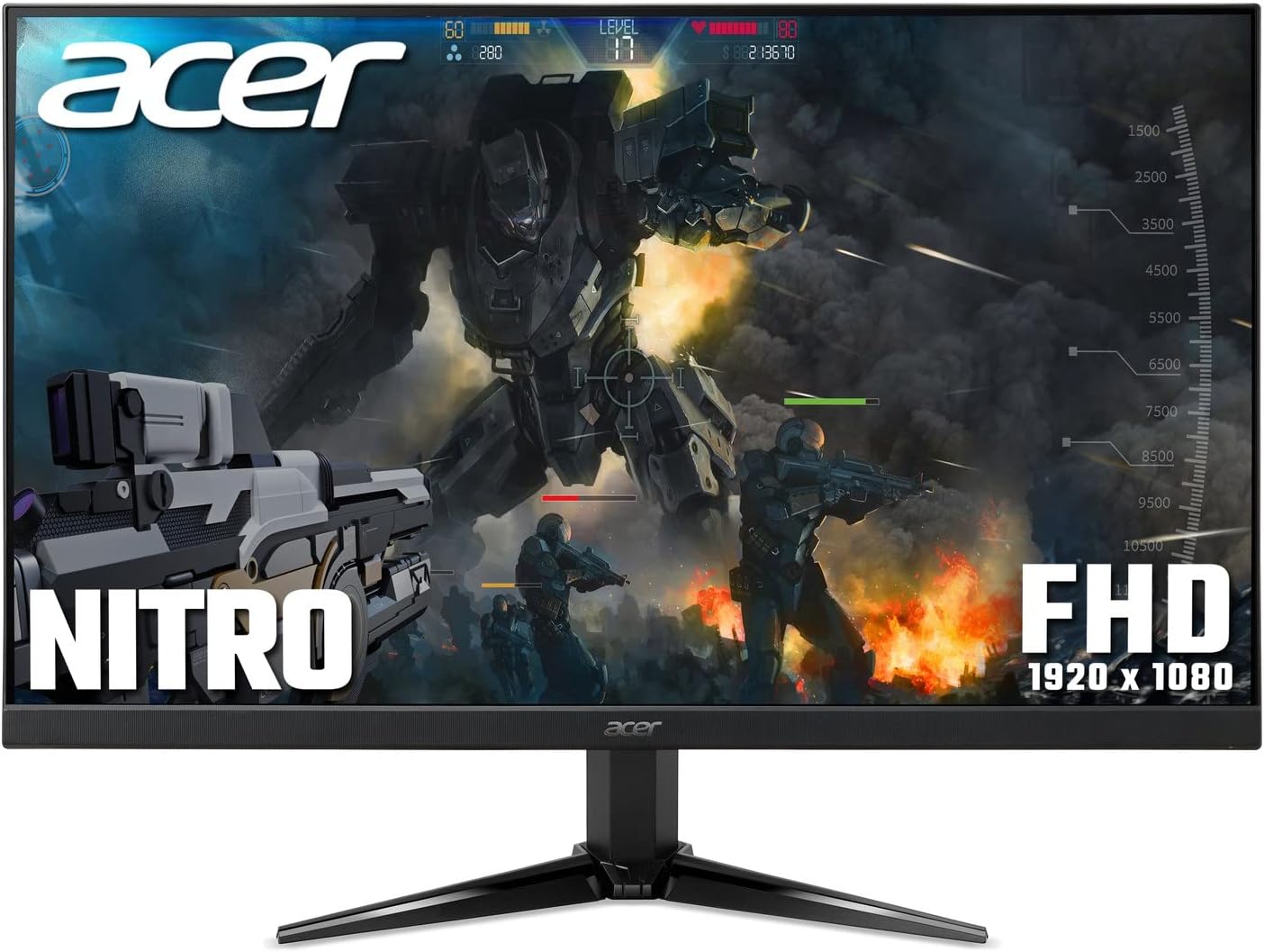 acer Nitro QG271 bii - LED monitor - 27" (27" viewable) - 1920 x 1080 ...