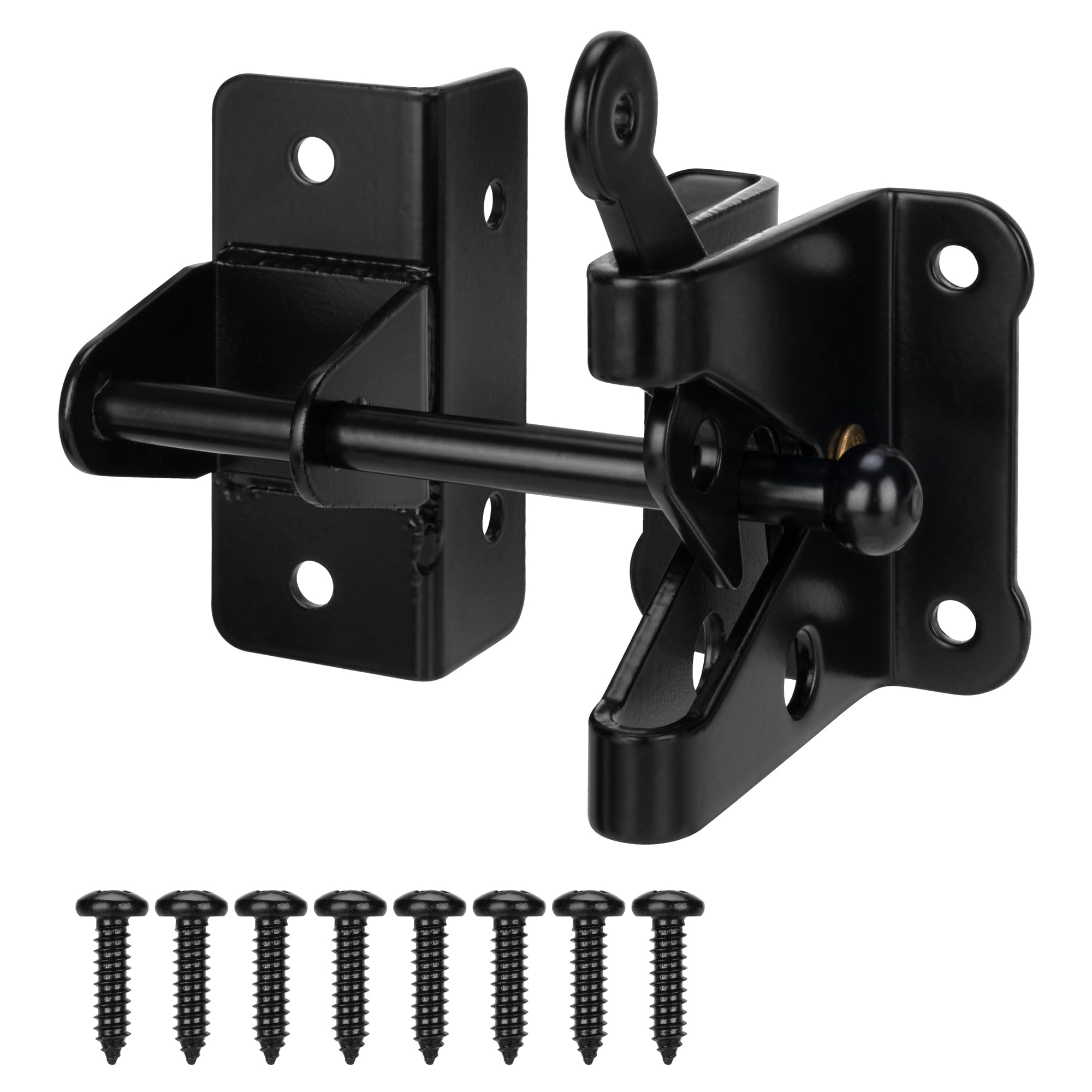 Snapklik.com : SANKINS Self-Locking Gate Latch For Wooden Fence Gate ...