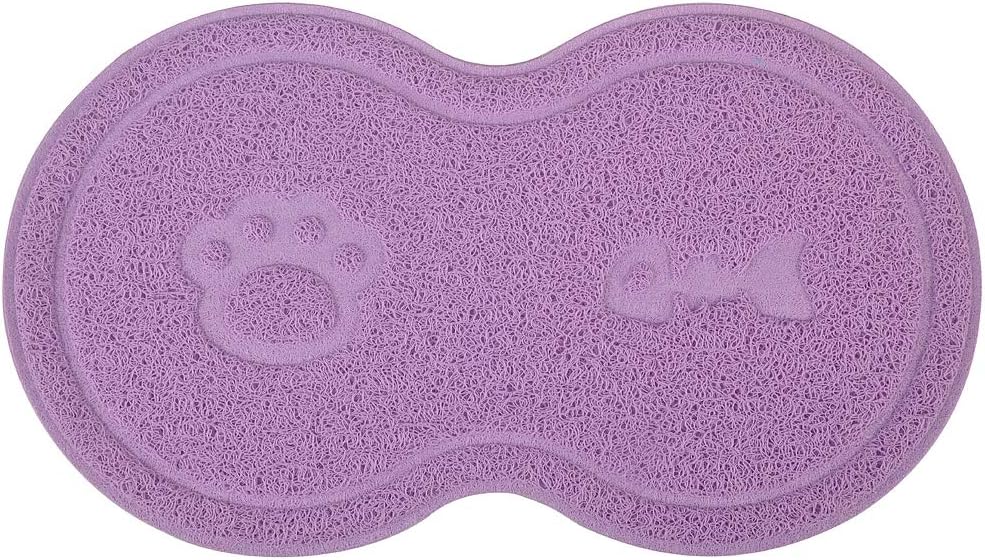Amazon.com: DM 8-Shaped Small Cat Litter Box Debris Catcher Mat, 18x10 ...