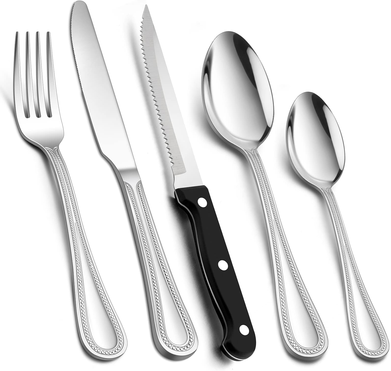 Cutlery Set for 6 People, 24 Pieces - Otto Koning Frankfurt- Stainless ...