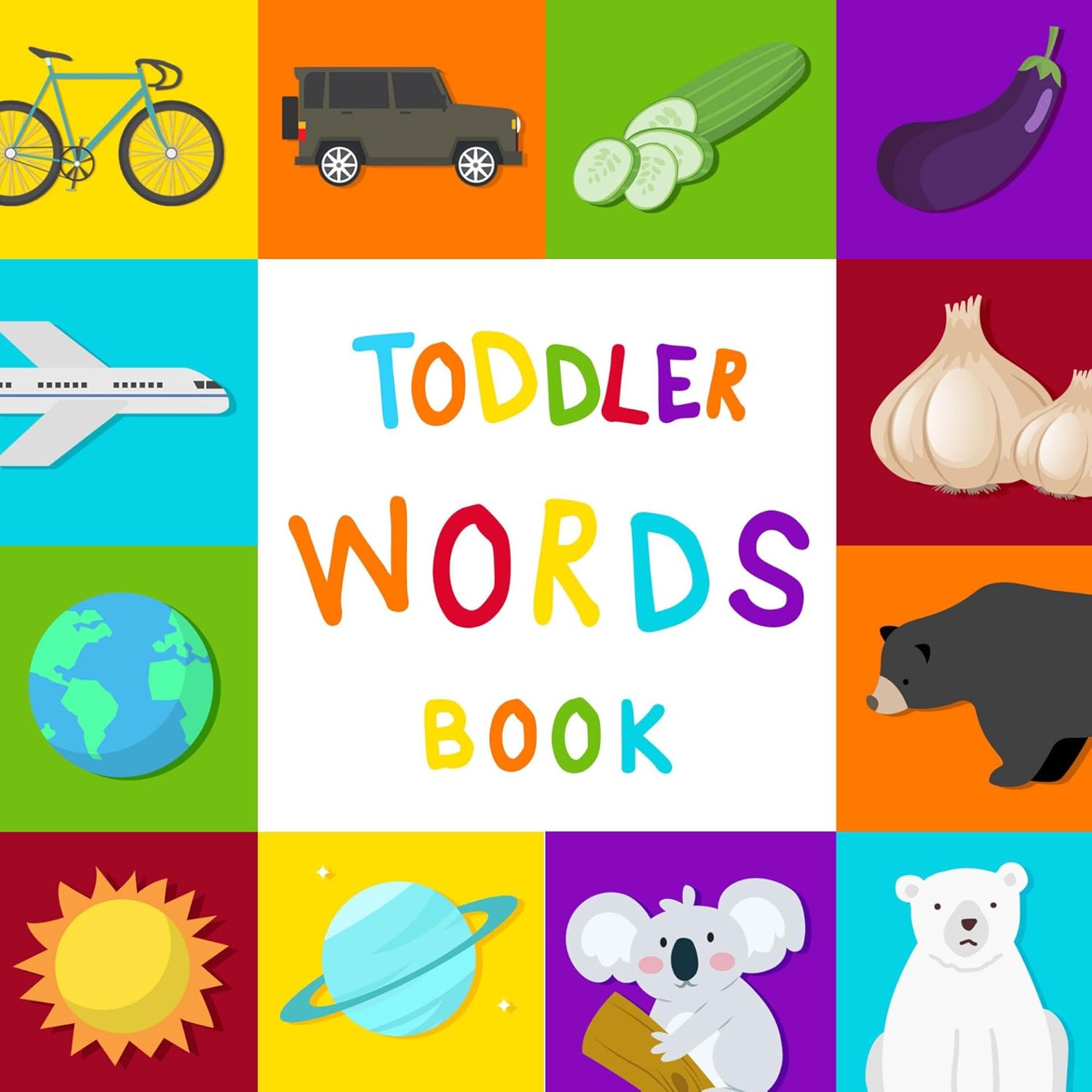 Toddler Word Book : Colors Picture Cards For First 100 Simple Kids ...