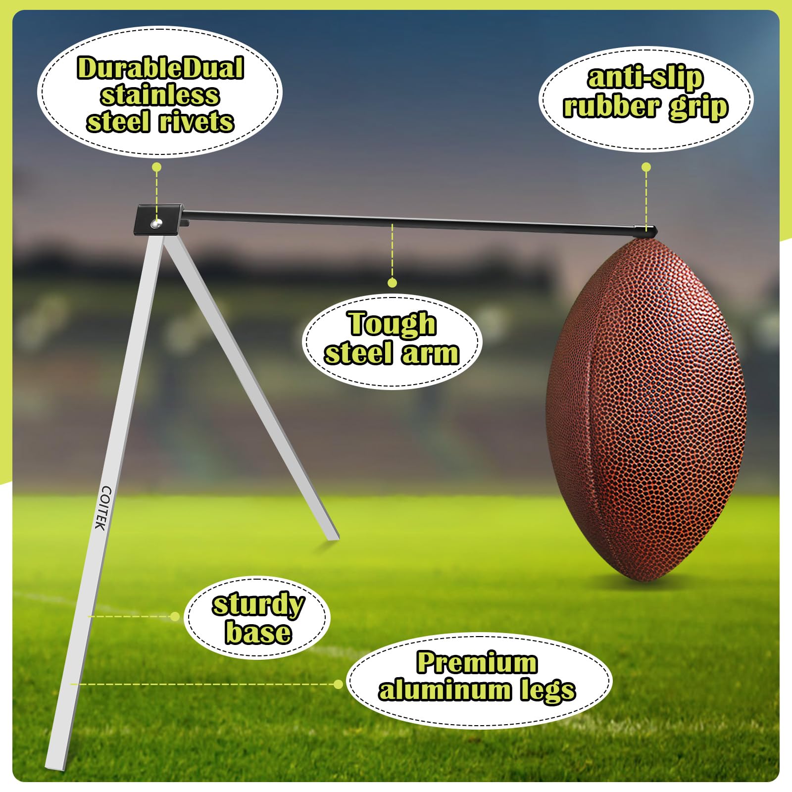Snapklik.com : COITEK Football Kicking Tee Football Kicking Stand ...