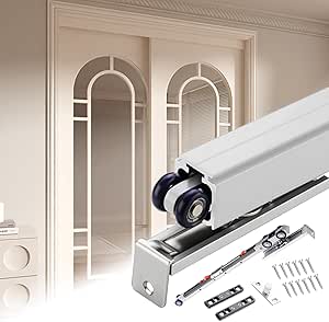 Pocket Door Track and Rollers Soft Close, Box Rail Sliding Door Rail ...