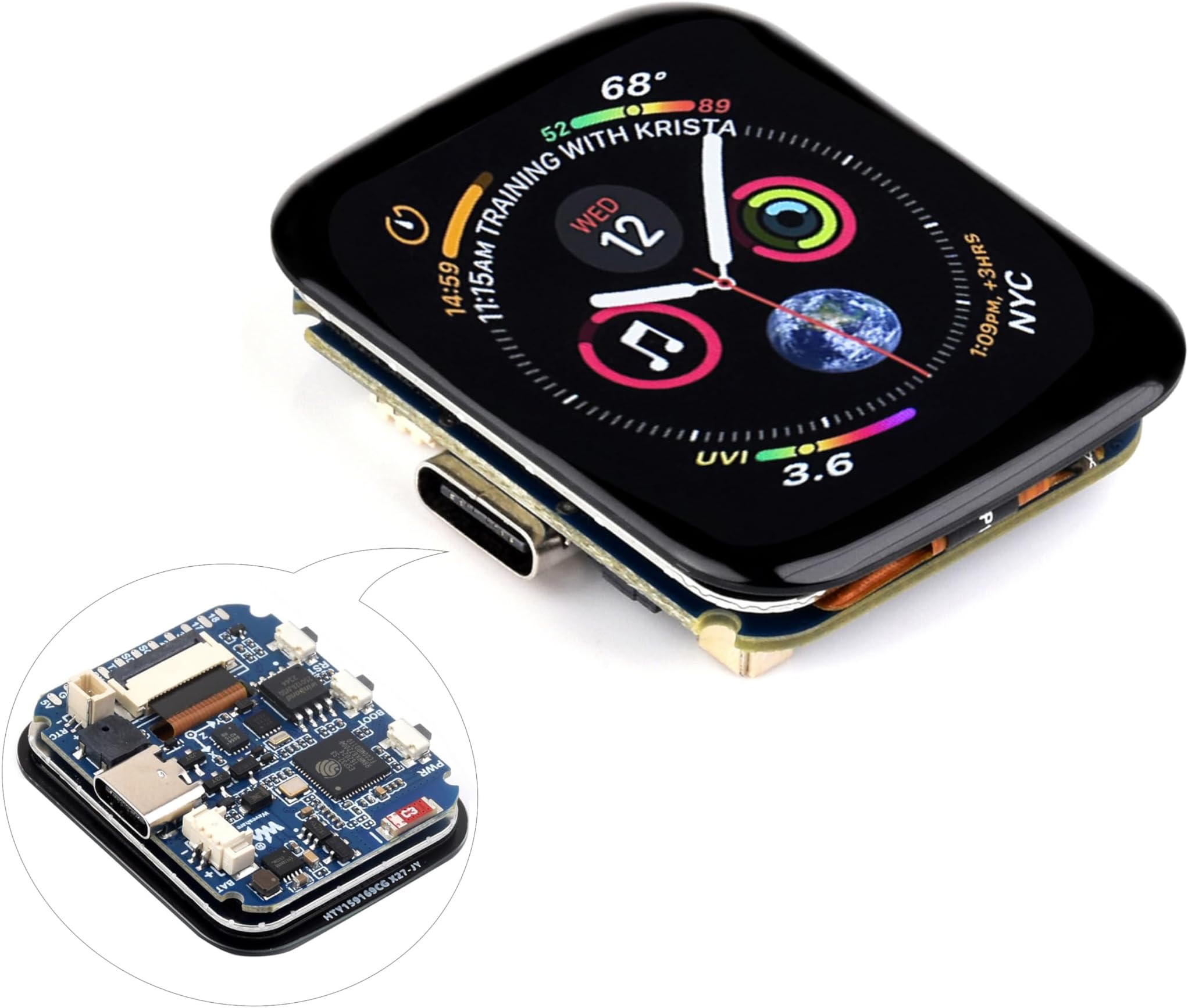Amazon.com: Waveshare ESP32-S3 Development Board with Onboard 1.69inch Touch LCD Display, 240280 ...