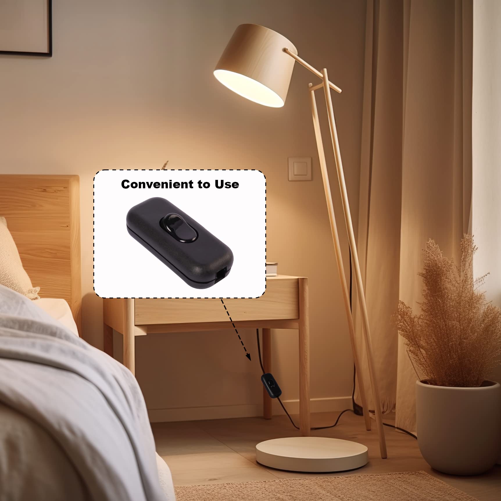 Snapklik.com : Venforze Inline Cord Switch On/Off Lamp Control ...