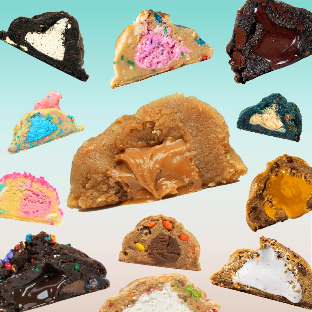 Amazon.com: Fat & Weird Favorites Pack – 12 Count Mega Stuffed Cookies ...