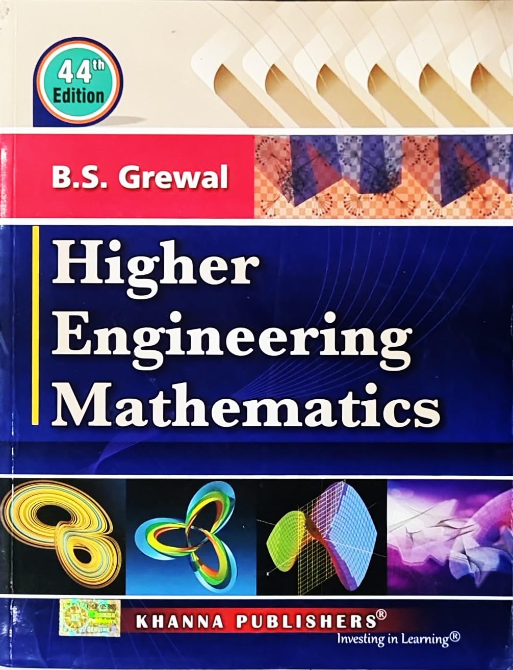 BS Grewal - Higher Engineering Mathematics - 44th/Ed. - 2023-24 : B. S. Grewal: Amazon.in: Books