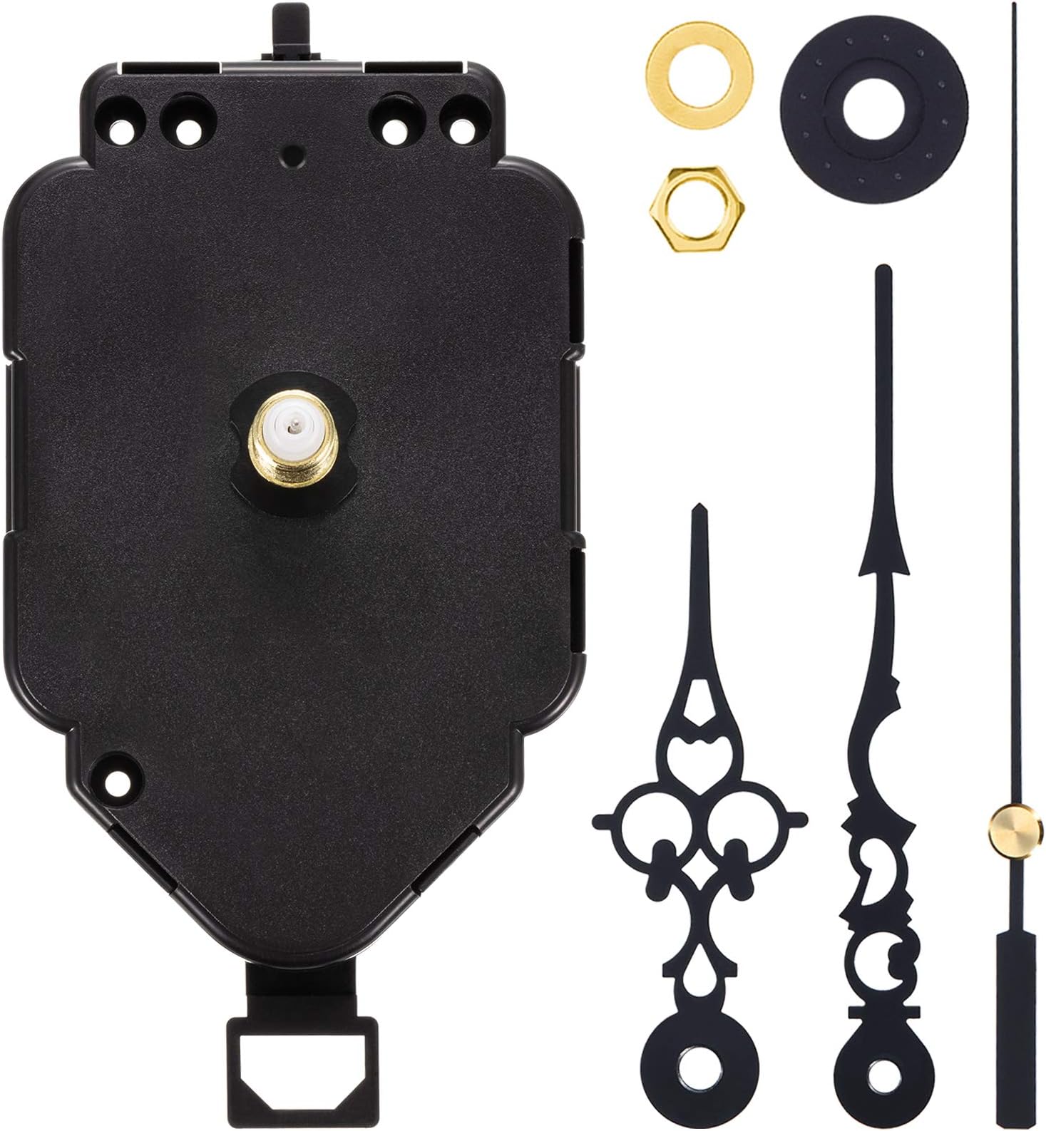 Amazon.com: Hicarer Pendulum Clock Movement Replacement Long Shaft ...