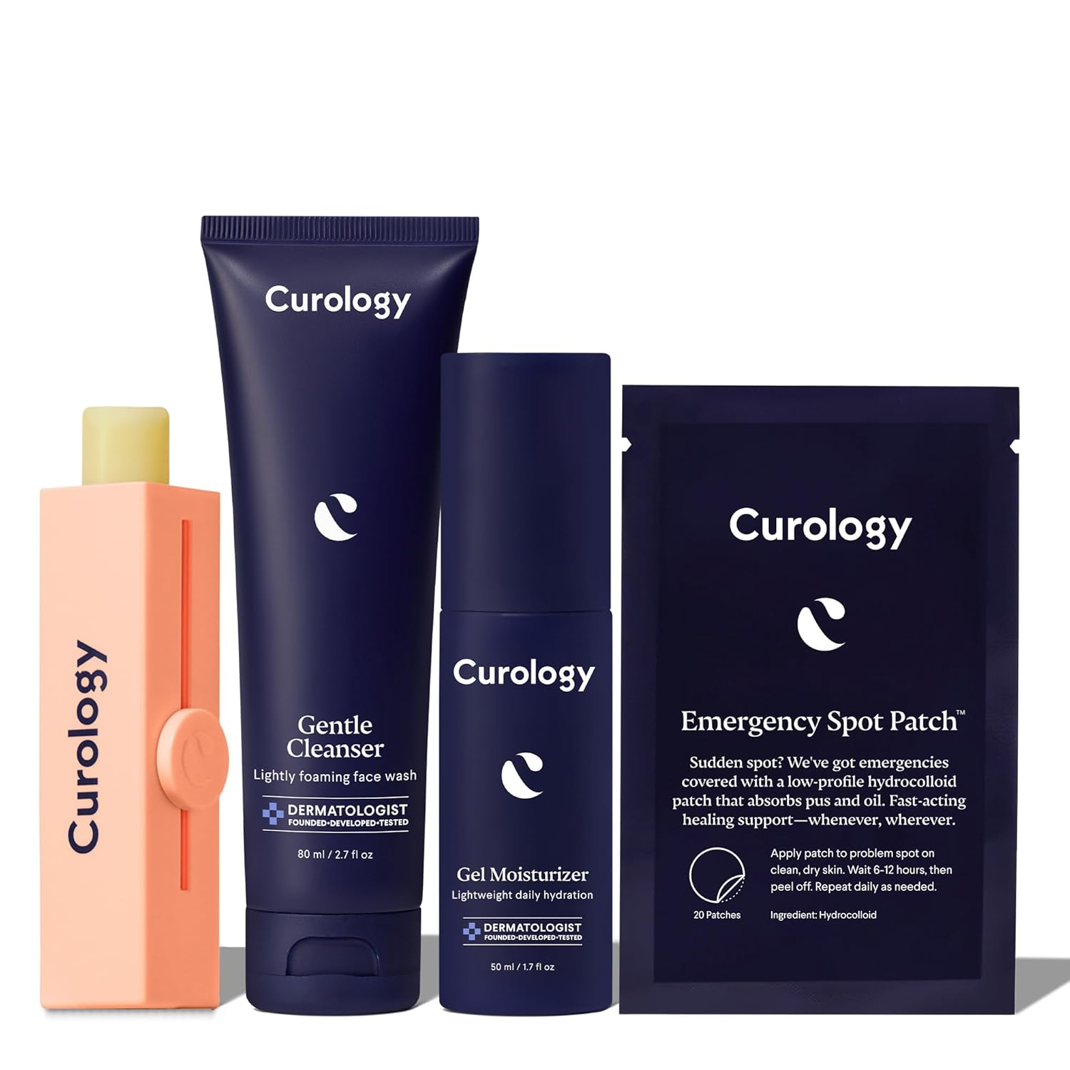 Amazon.com : Curology Skin Care Starter Set and Lip Balm Bundle, Gentle ...