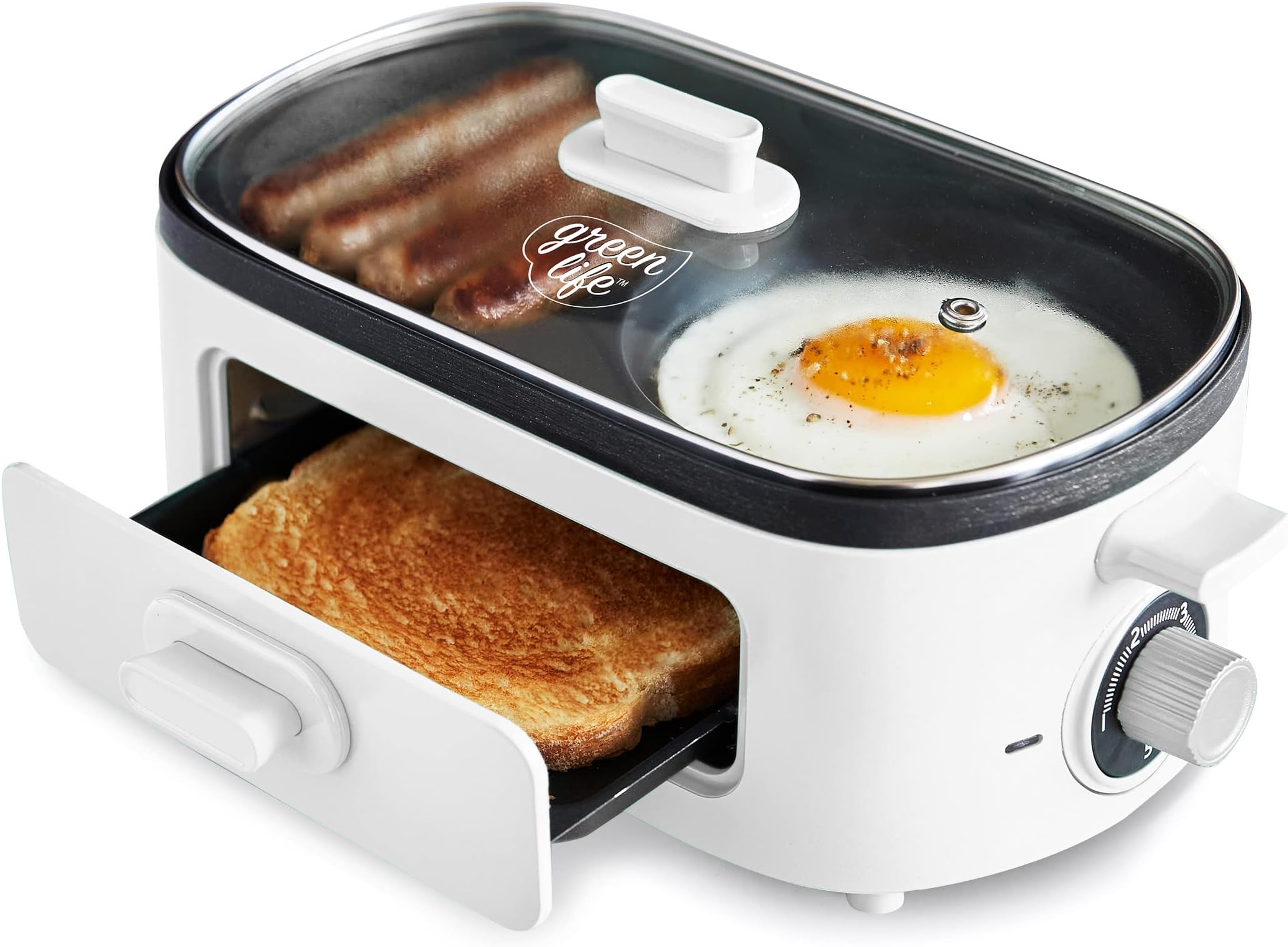 Amazon.com: Hamilton Beach Breakfast Sandwich Maker with Egg Cooker ...