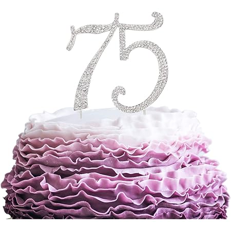 Amazon.com: Ella Celebration 75 Cake Topper for 75th Birthday or ...