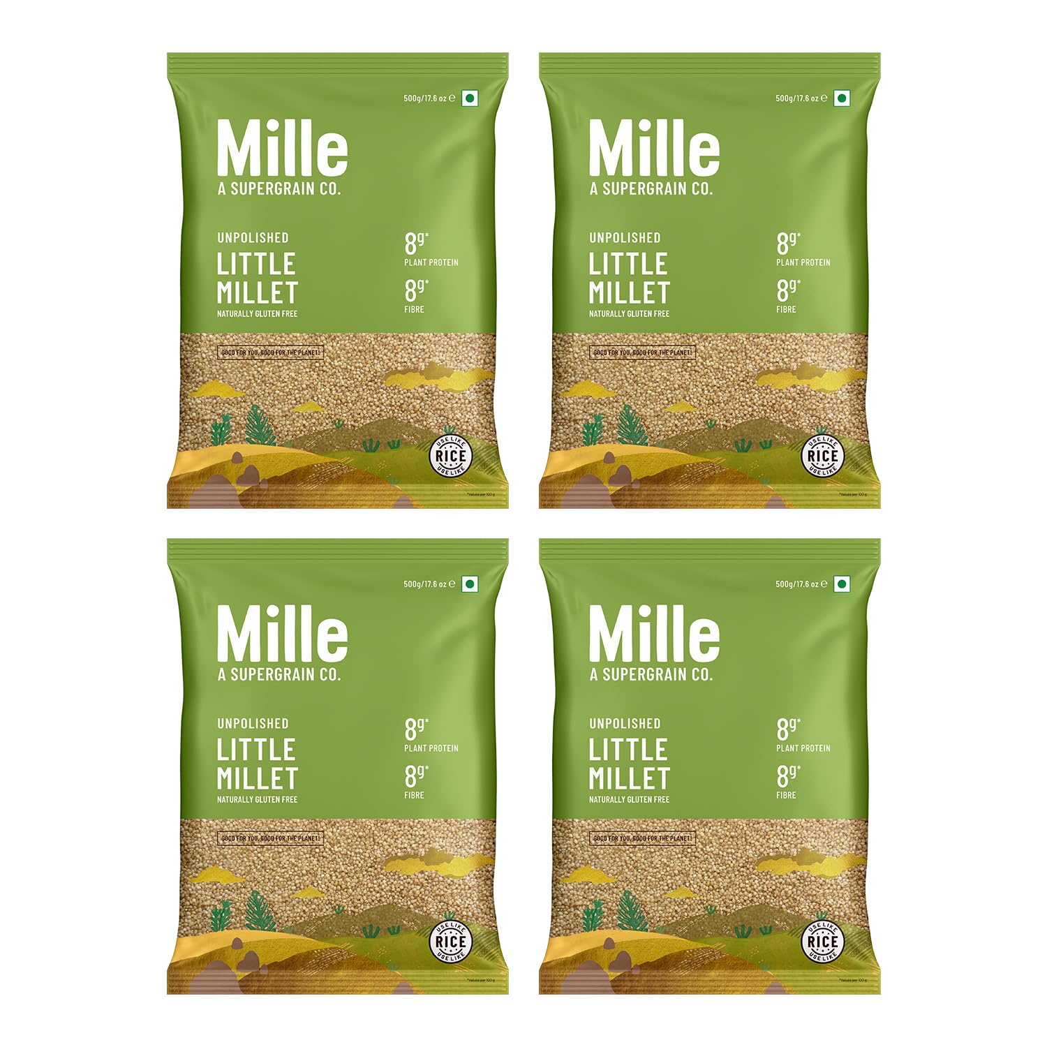 Mille Little Millet Whole Grain | Kutki/Samai/Same/Samulu | Ideal for ...