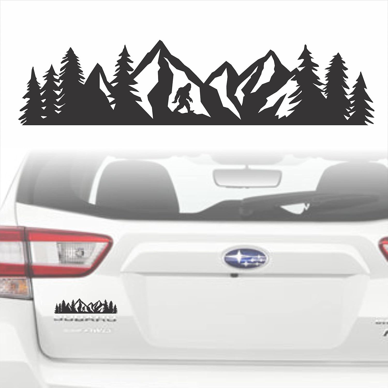 Amazon.com - Sasquatch Car Decal, Bigfoot Mountain Sticker For Trunk ...