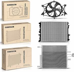 Amazon.com: A-Premium Engine Coolant Radiator & A/C Condenser & Cooling ...