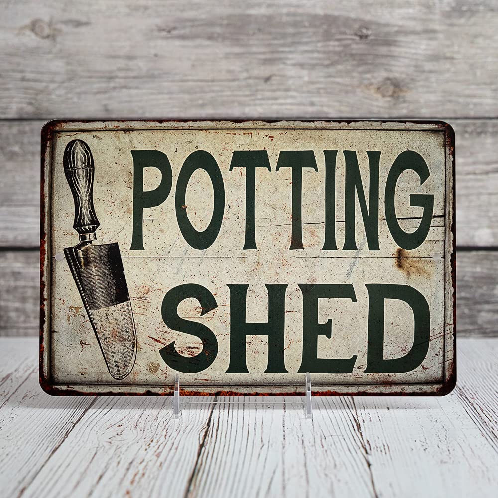 Rustic Garden Shed Signs Potting Shed Sign Vintage Style Garden