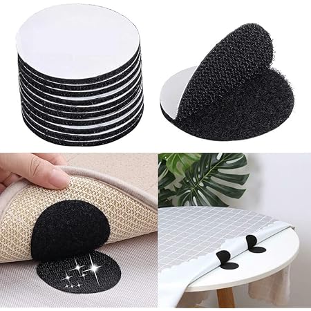 NEWVENT Sofa Cushion Round Velcro Sticker | Non Slip Multipurpose Self ...