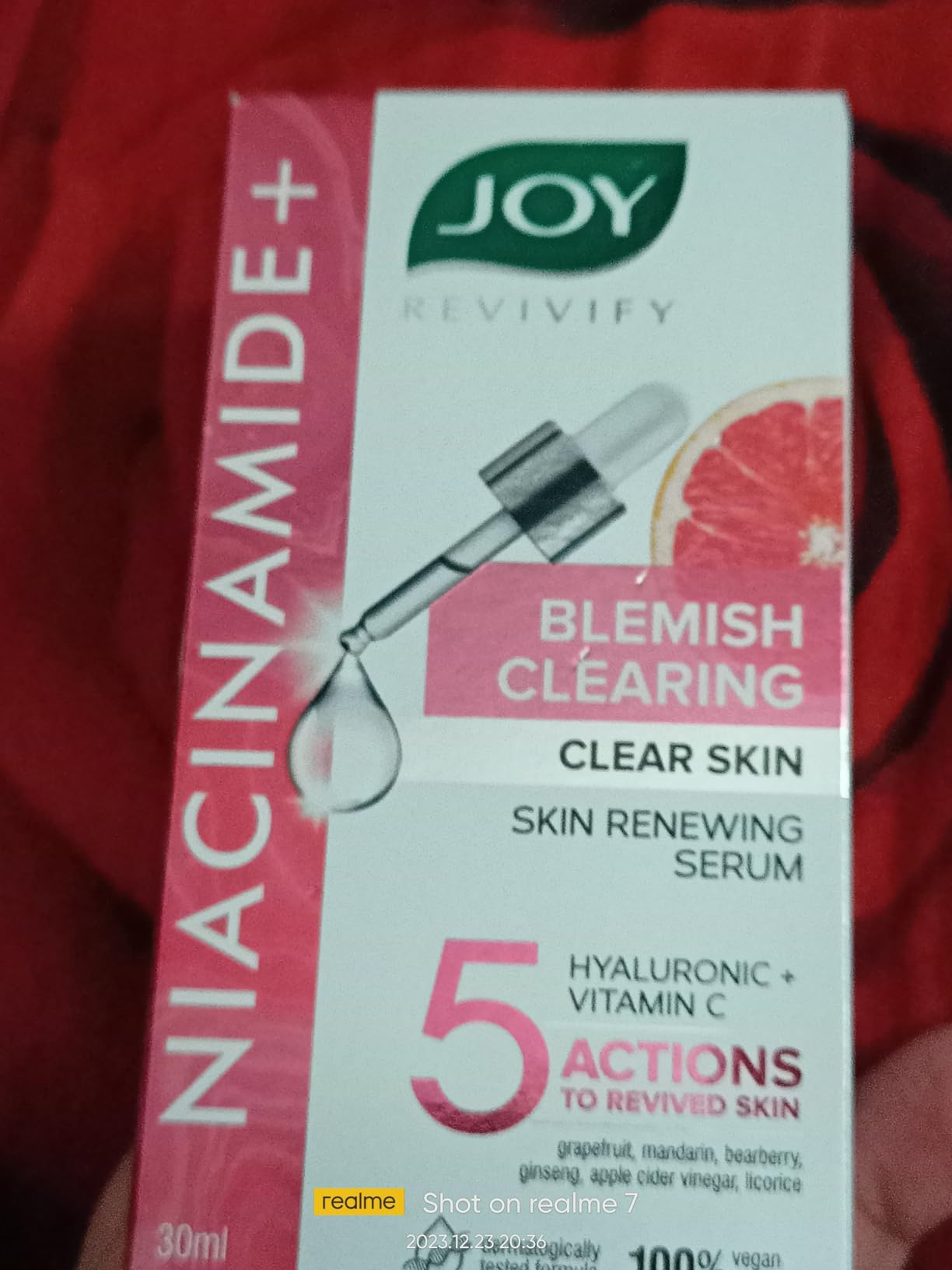 Joy Blemish Clearing Niacinamide Face Serum for Clear Skin | Skin ...