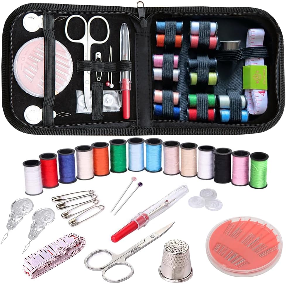 Amazon.com: Best Sewing Kit Bundle with Scissors, Thimble, Thread ...