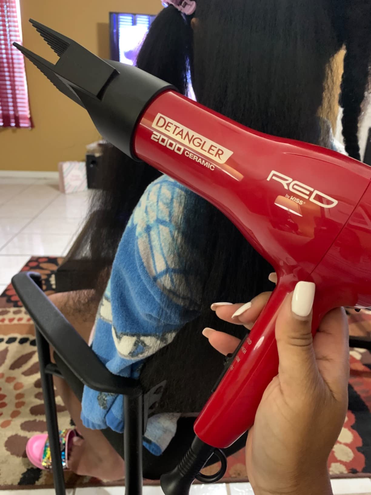 $6/mo - Finance Red by Kiss 2000 Ceramic Detangler Dryer Plus 3 ...