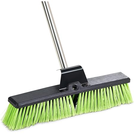 Bulldozer Heavy Duty Industrial Garden Brush | Long Handled Yard Brush ...