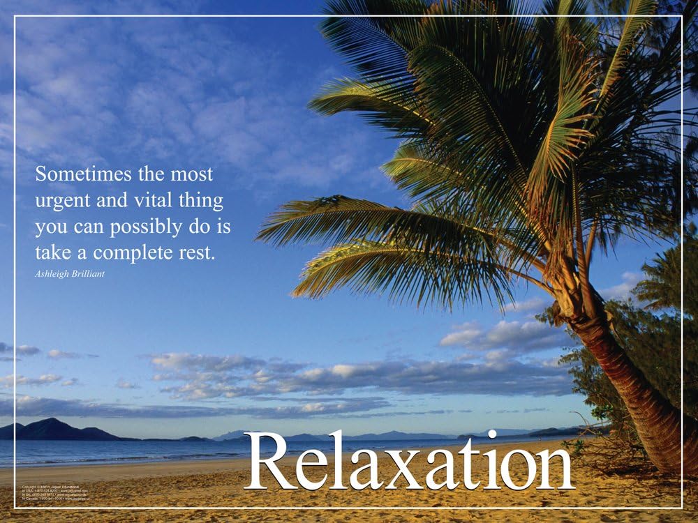 Amazon.com: Relaxation Laminated Motivational Poster Featuring a Quote ...