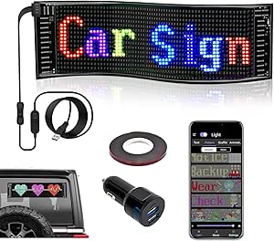 Amazon.co.jp: Scroll Advertising LED Sign, Flexible LED Matrix Panel ...