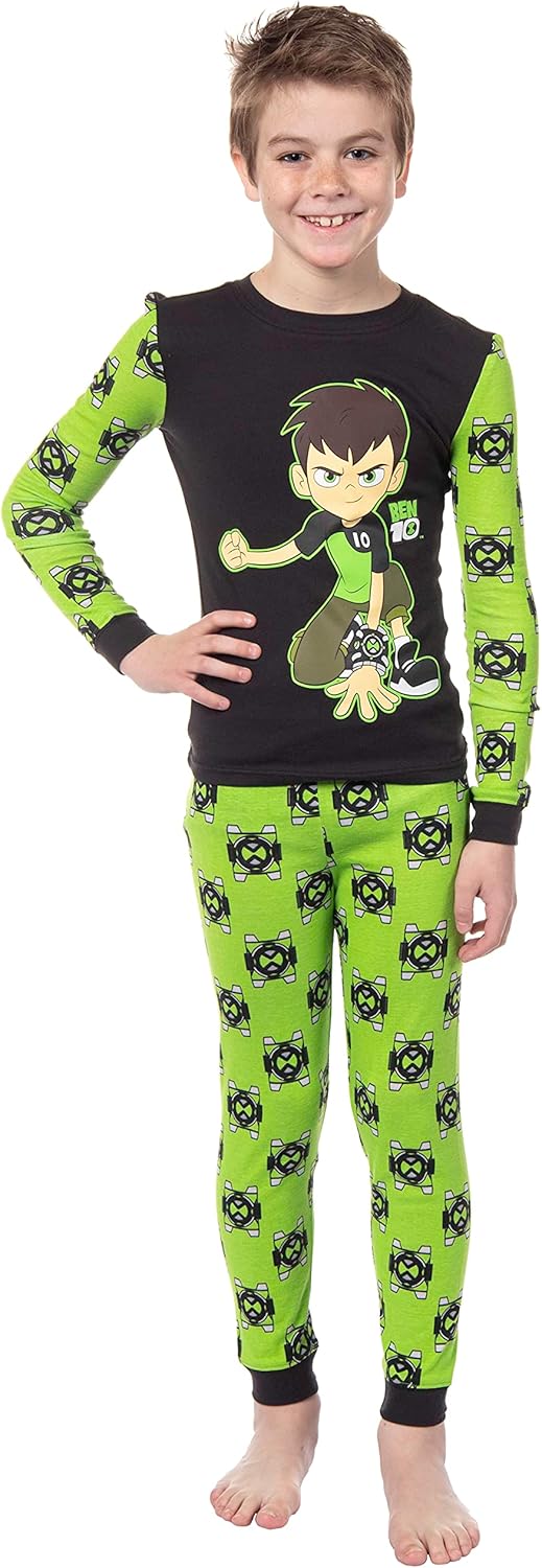 INTIMO Ben 10 Boys' Cartoon Omnitrix Tossed Print Character Tight Fit ...