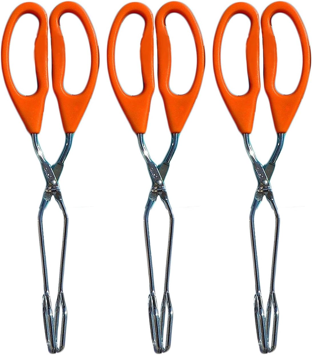 Amazon.com: Set of 3 Serving Tongs, Chrome Plated With Plastic Handle 9 ...