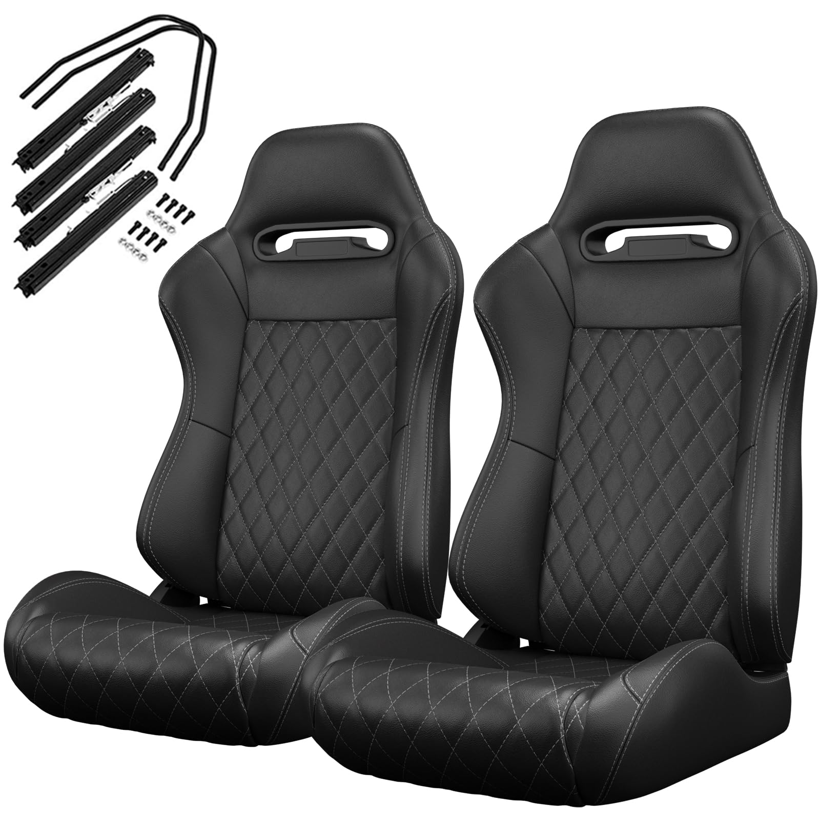 Amazon.com: VroomAuto 1 Pair of Universal Racing Seats with Dual ...