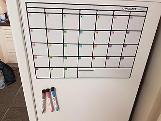 A3 Magnetic Dry Wipe Monthly Whiteboard Calendar by Plan Smart - Handy ...
