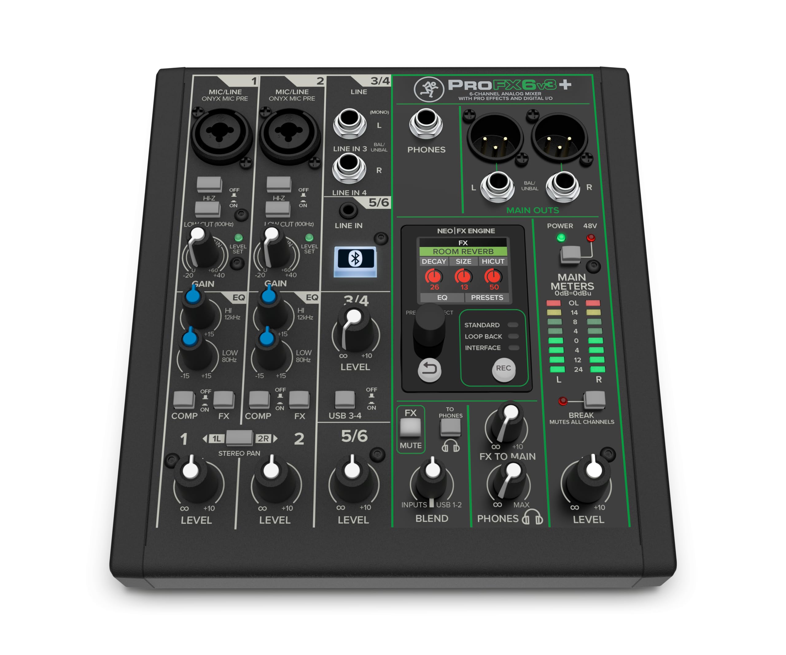 Snapklik.com : ProFX6v3+ 6-channel Mixer