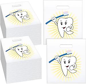 Amazon.com: Aliceset 300 Pcs Tooth Merchandise Bags with Handles ...