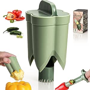 Amazon.com: Get the New 2 in 1 Bell Pepper Cutter & Seed Remover Tool ...