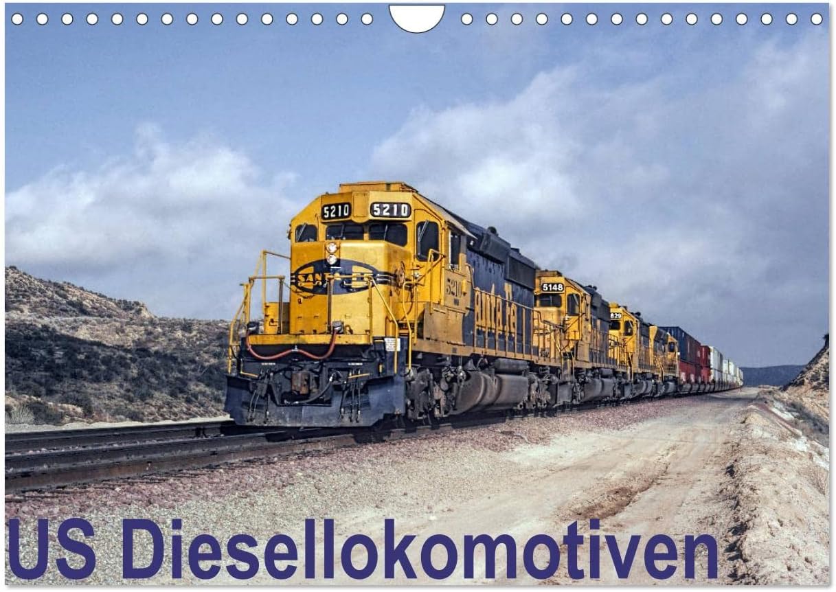 Amazon.com: US diesel locomotives, US-Version (Wall Calendar 2026 DIN ...
