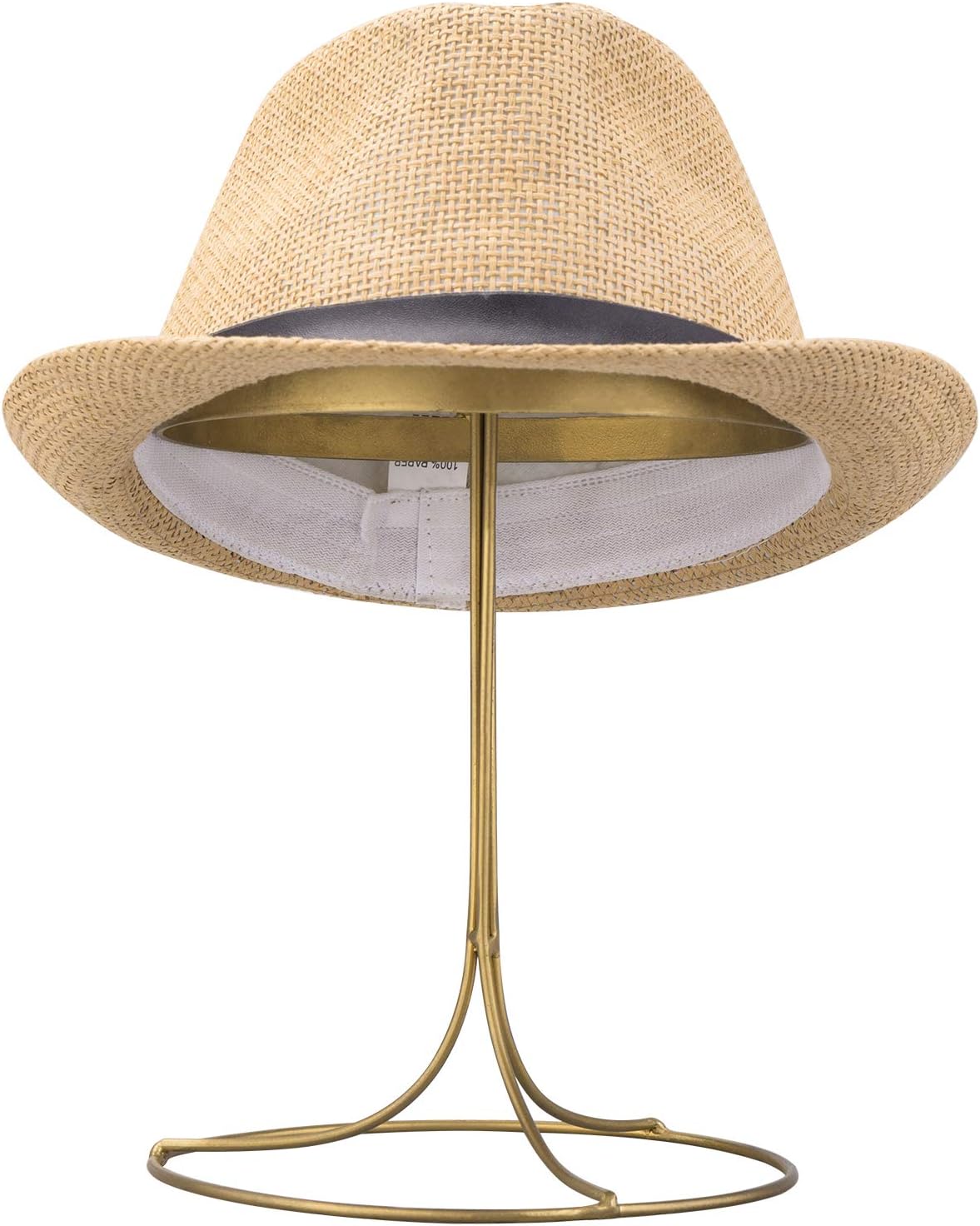 Amazon.com: MyGift 11-Inch Modern Gold Wire Metal Tabletop Hat/Cap/Wig ...