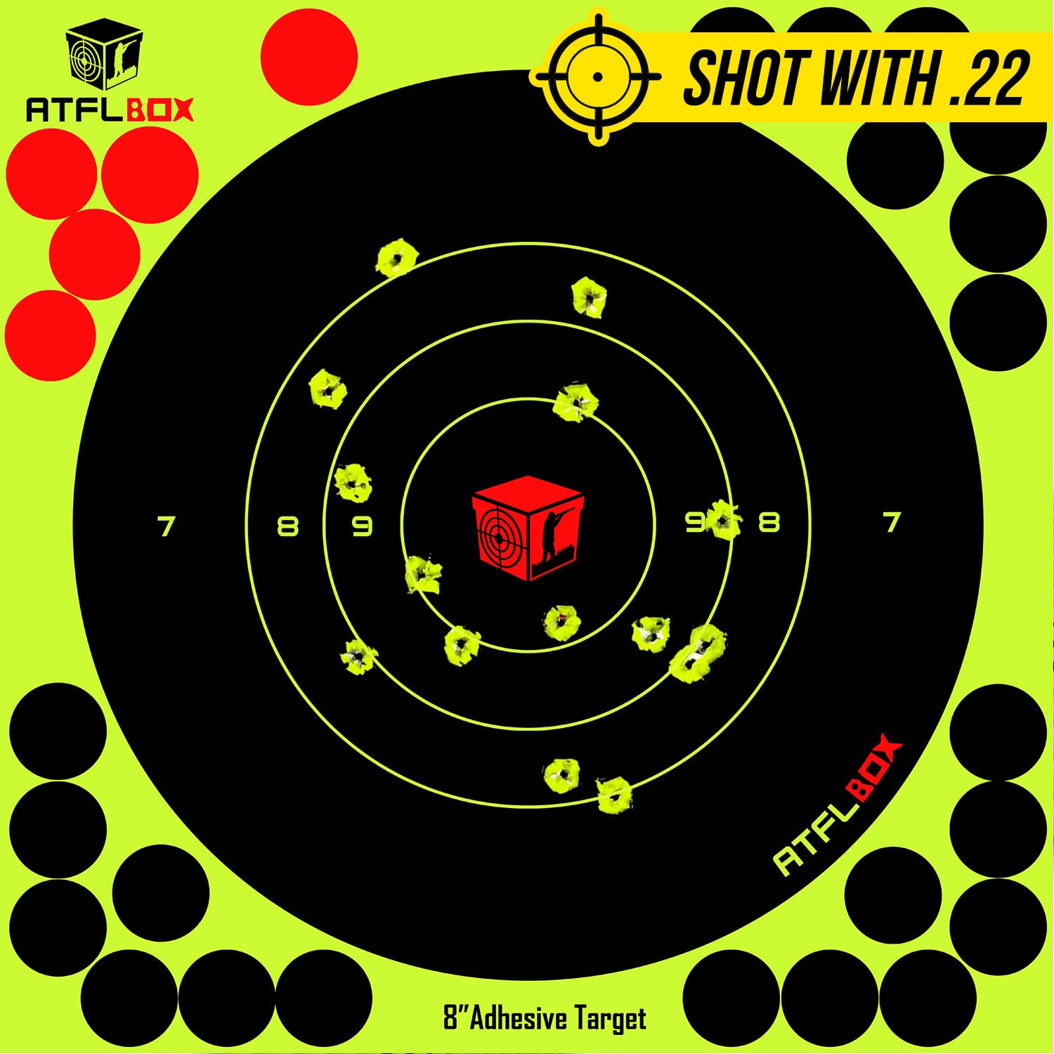 Snapklik.com : AtflBox Shooting Target 8 Bulleye Super Splatter And ...