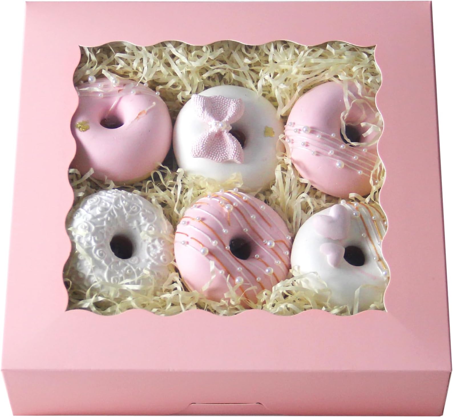 Amazon.com: Jyongmer 60 Pcs Cookie Boxes Pastry with Clear Window 7 x 4 ...