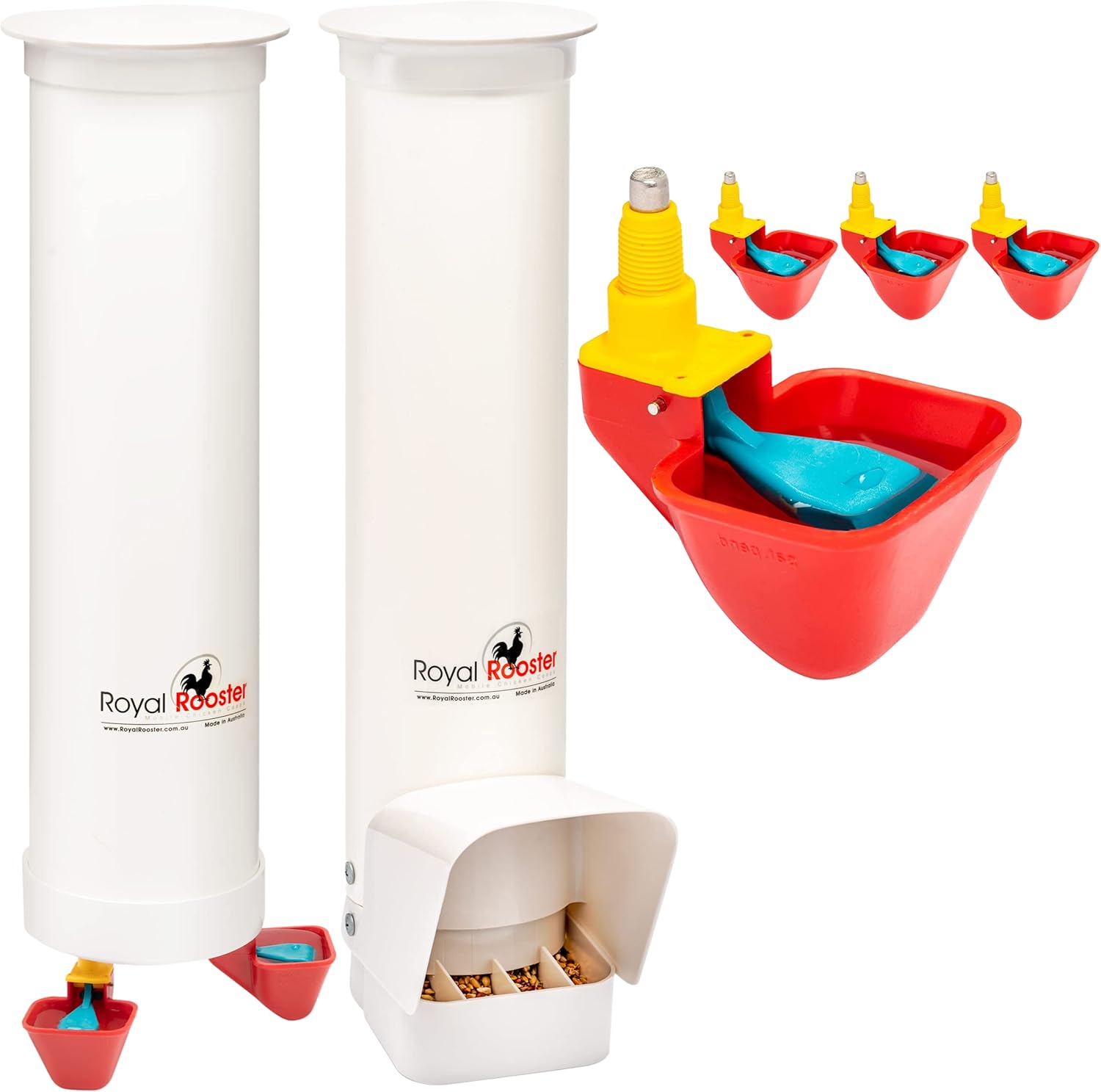 Amazon.com : Royal Rooster Chicken Feeder and Waterer Set - Includes 1 ...
