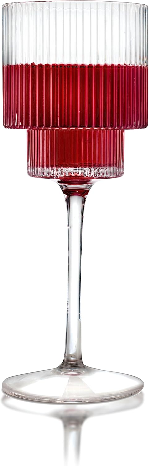 Amazon.com | Qualia Glass Carousel Ap Wine Set Of 4 Clear: Wine Glasses