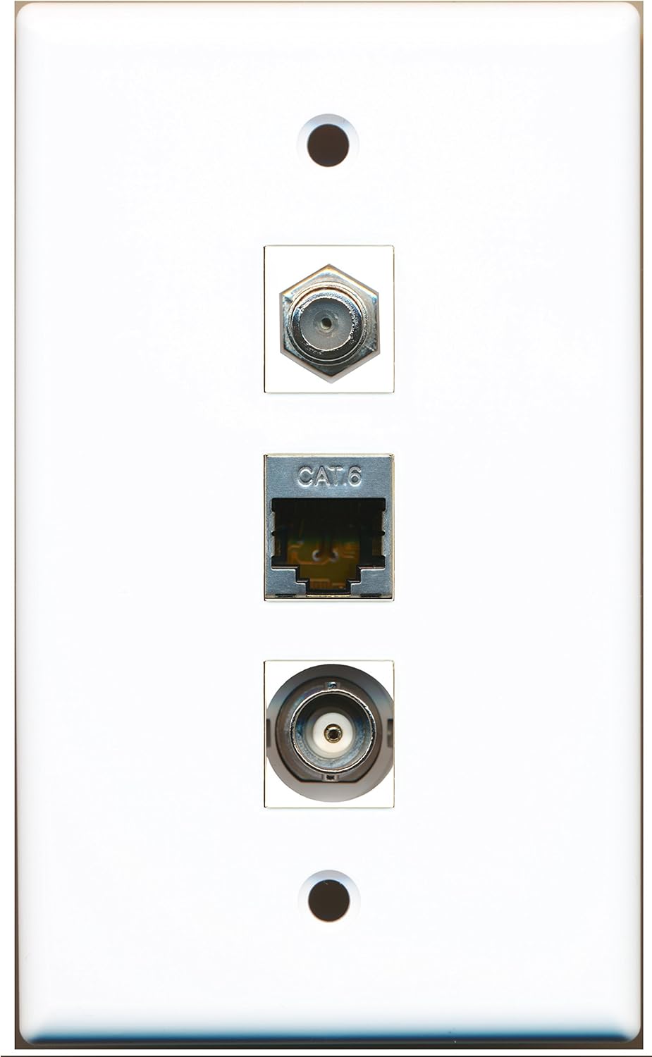 Amazon.com: RiteAV - 1 Port Coax Cable TV- F-Type and 1 Port Shielded ...