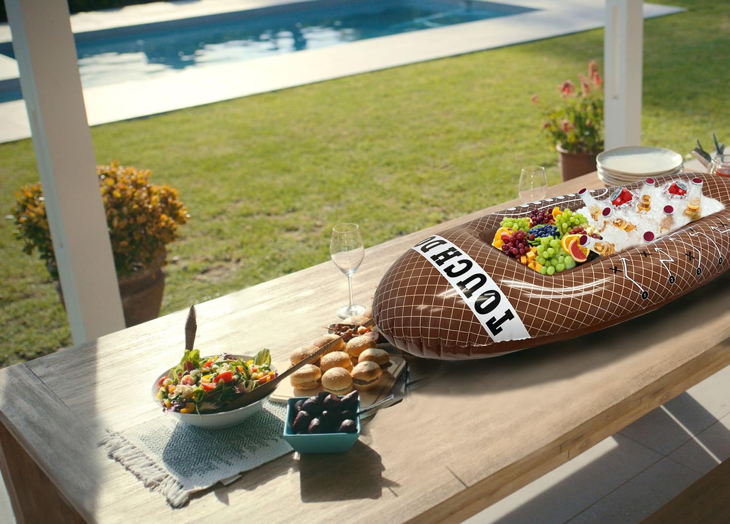 Snapklik.com : GIFTEXPRESS 1PC Inflatable Football Beverage Cooler For ...