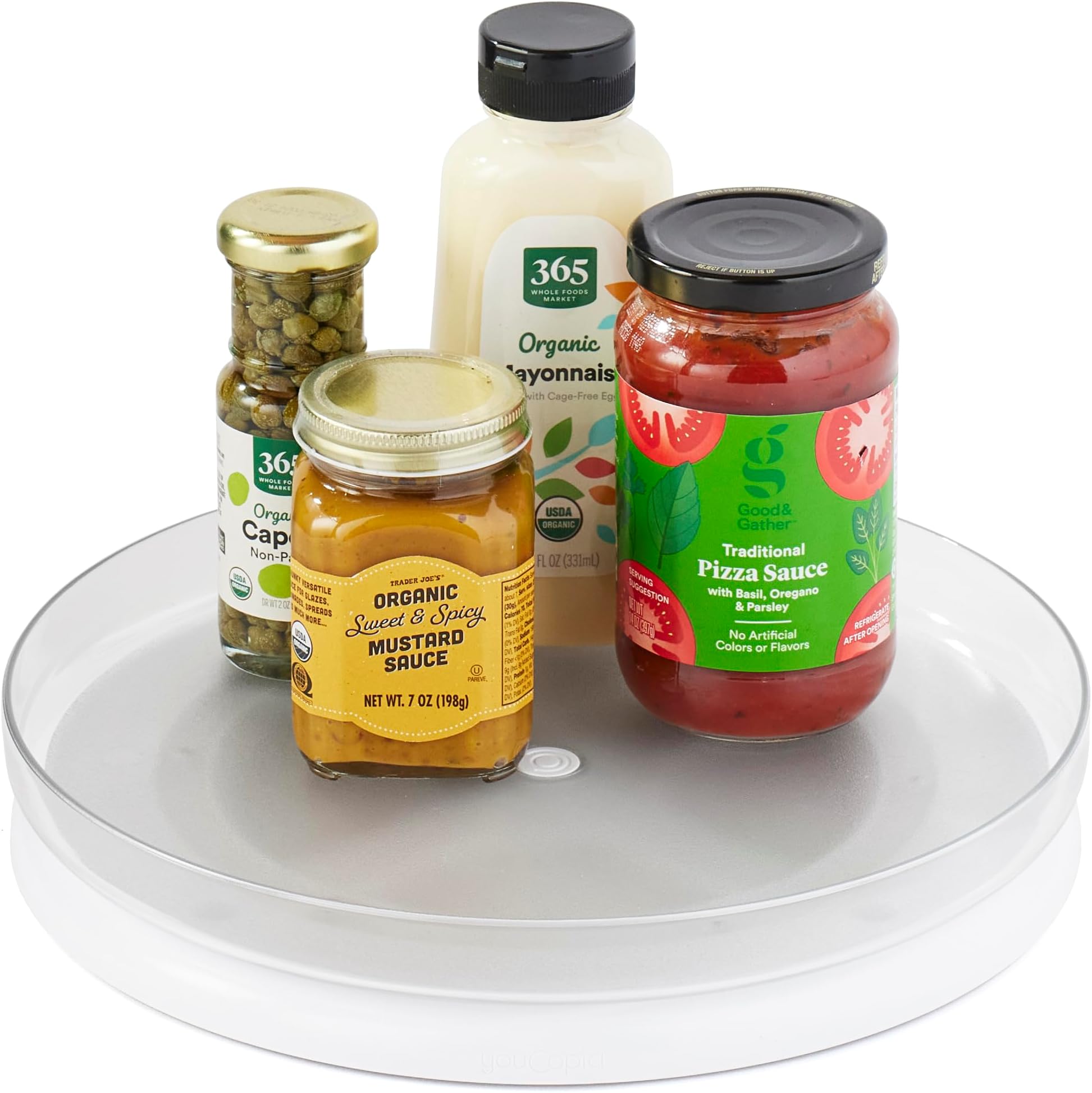 Amazon.com - Sousnous Square Lazy Susan Organizer for Refrigerator ...