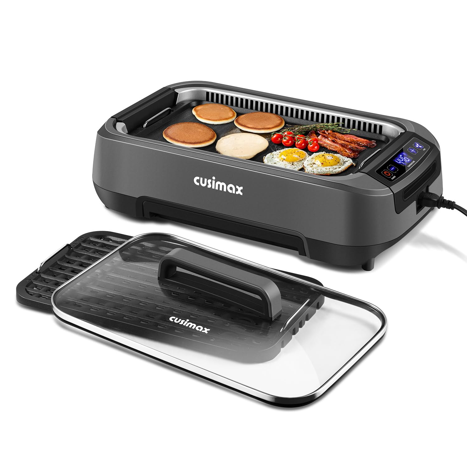 Amazon.com : CUSIMAX Smokeless Grill, Electric Indoor Grill, 1500W ...