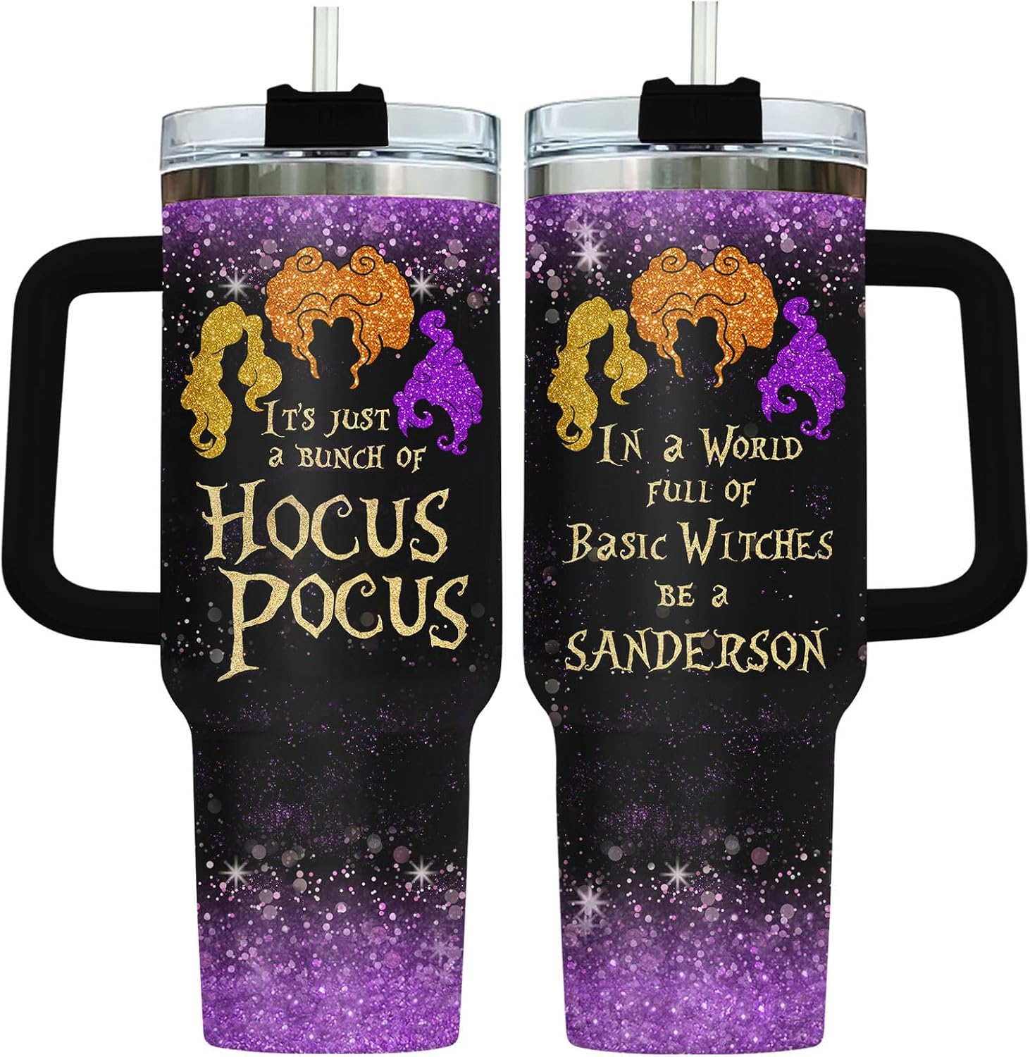 Amazon.com | 34HD Boo Ghost Tumbler with Handle & Straw, 40oz ...