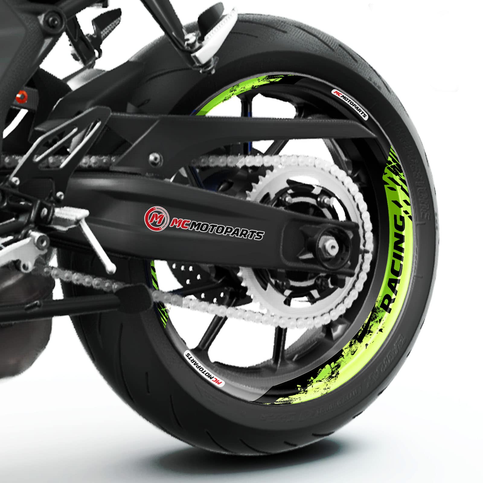 Reflective Wheel Graphics 17" Wheel Rim Decal Stickers For Yamaha MT07 ...