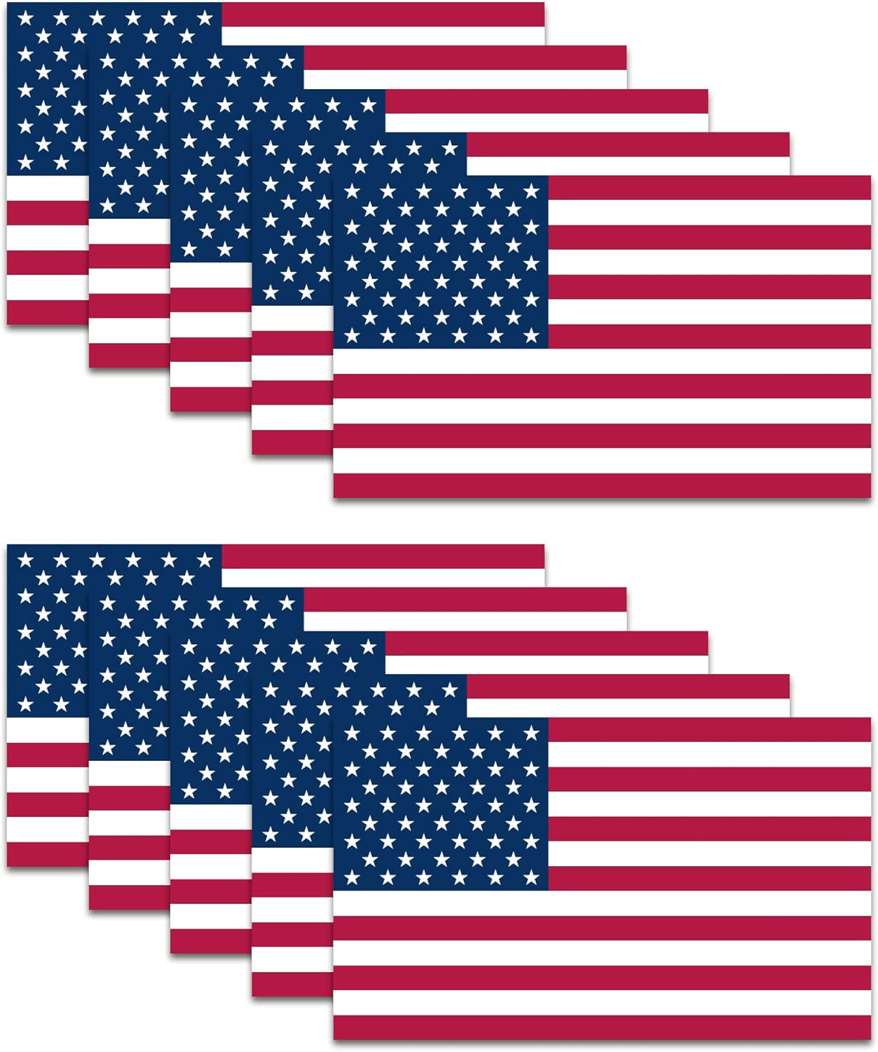 Amazon.com - American Flag Stickers - 3 x 5 inches - USA US Flag ...