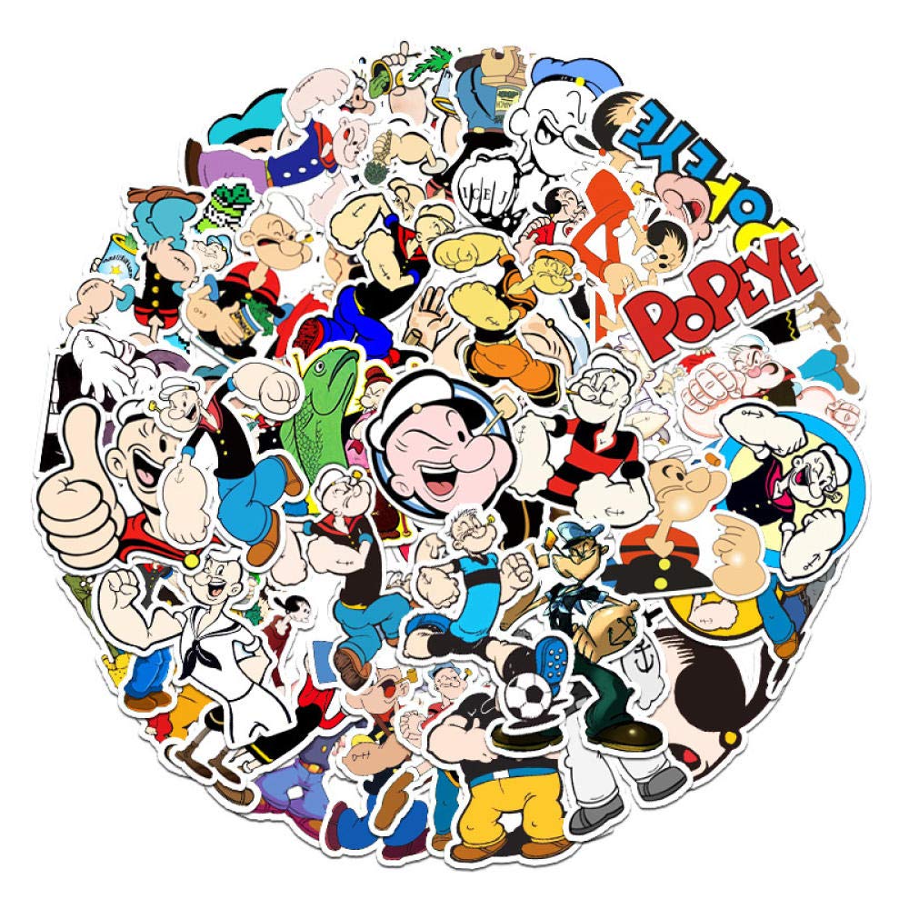 Popeye Stickers Popeye The Sailor Man Olive Oil Vintage Vinyl Wall