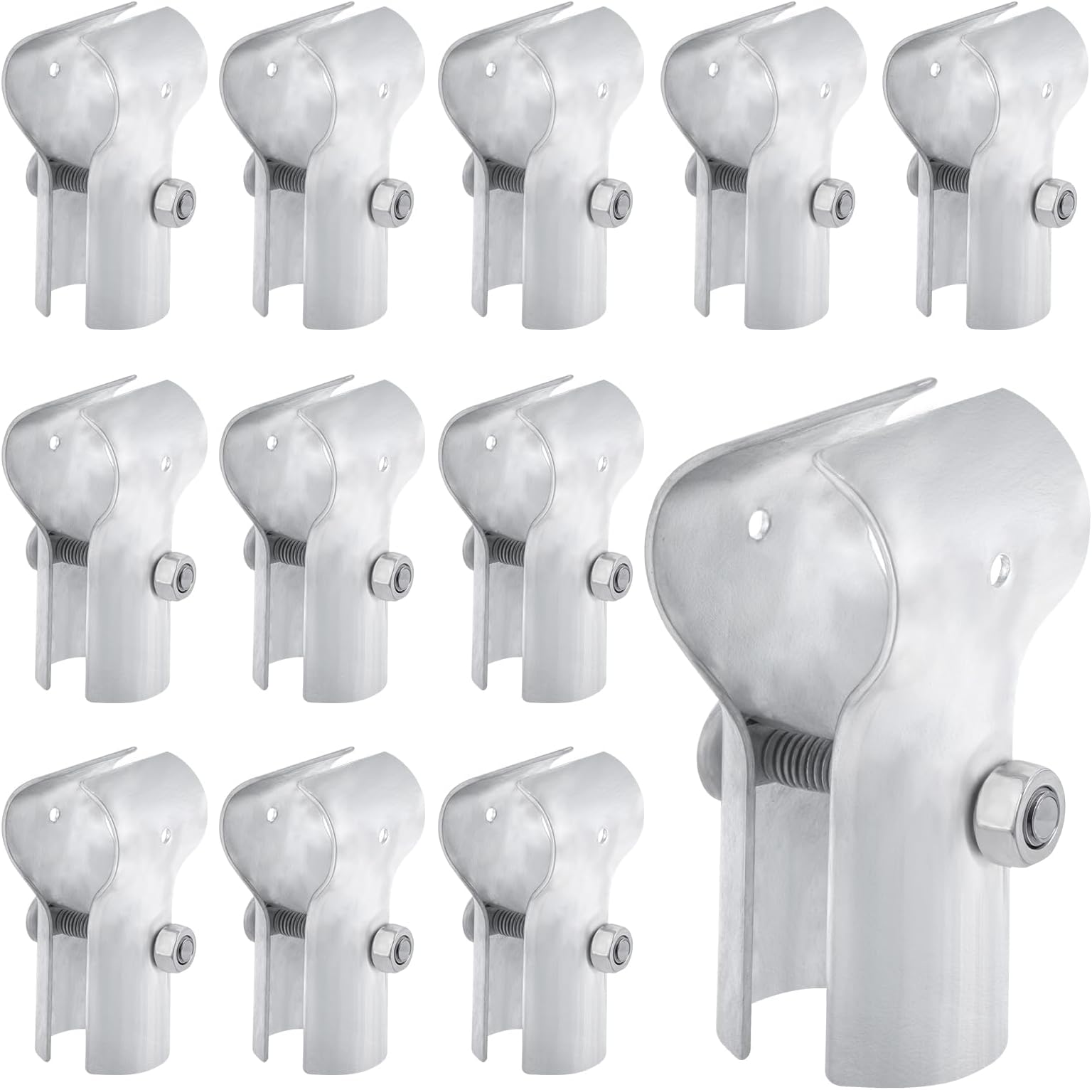 Rail Clamps 1-3/8" x 1-3/8", End Rail T Clamps Chain Link Fence ...